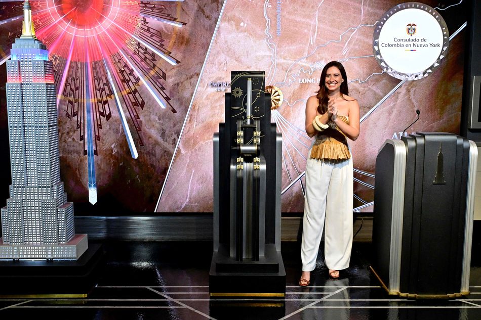 Taliana Vargas enciende ESB por el Día de la Independencia de Colombia | edificio Empire State